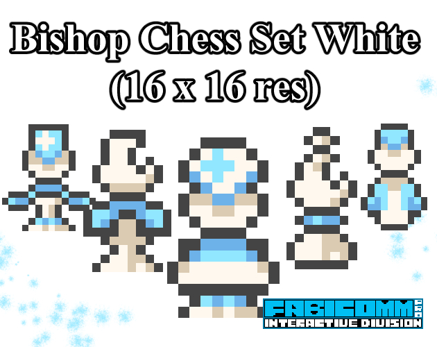 Bishop Chess Set White by Fabicomm Pro.