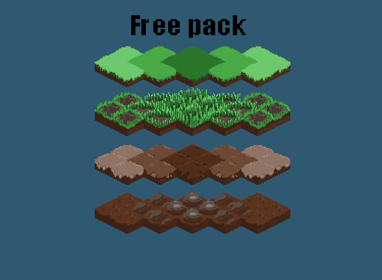 Free 32x32 Isometric Tile Pack by Kyle_D