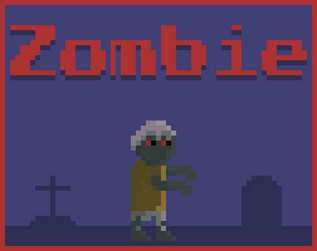 2D Pixel Art Zombie Character by Stojkea