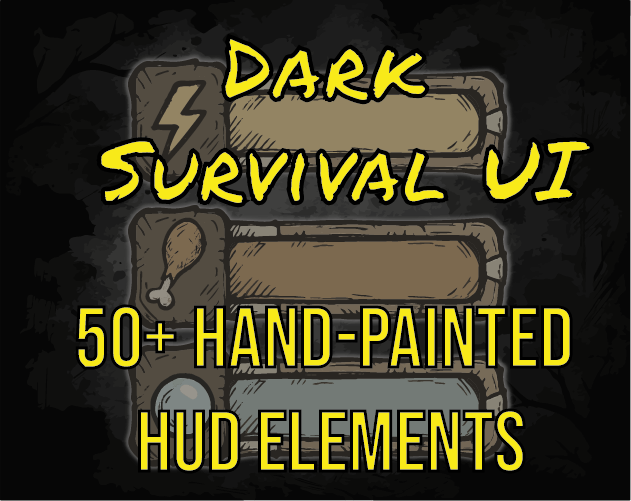 Dark Survival UI Kit Premium – Asset Pack by Gamanbit