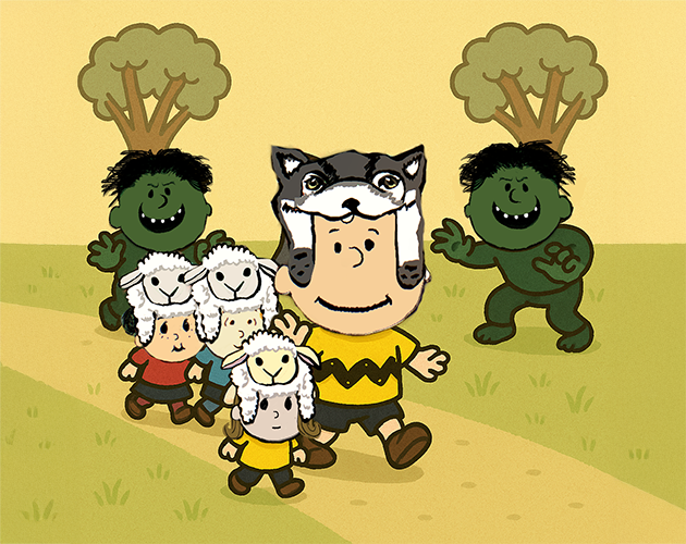 Wolf and Sheep (and Troll!) by Bethany Collinge