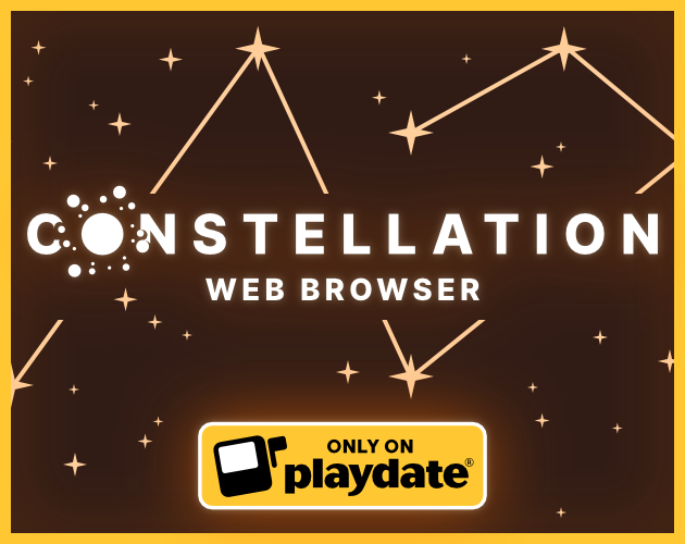 Constellation Web Browser for Playdate by Particle Studios