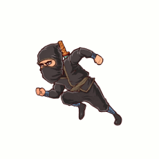 Free Ninja animation frames - idle, run by Sons of Welder