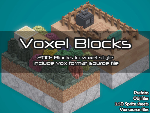 Voxel Blocks | 3D Block Models by 楠瓜Moenen