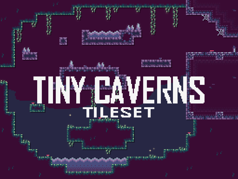 Tiny Caverns 8x8 Tileset by PrototypeGames