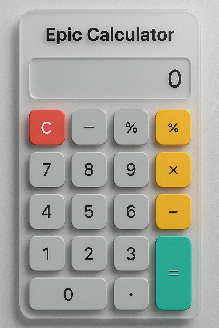 Epic calculator by BIGTAN SOFTWARE GAMES