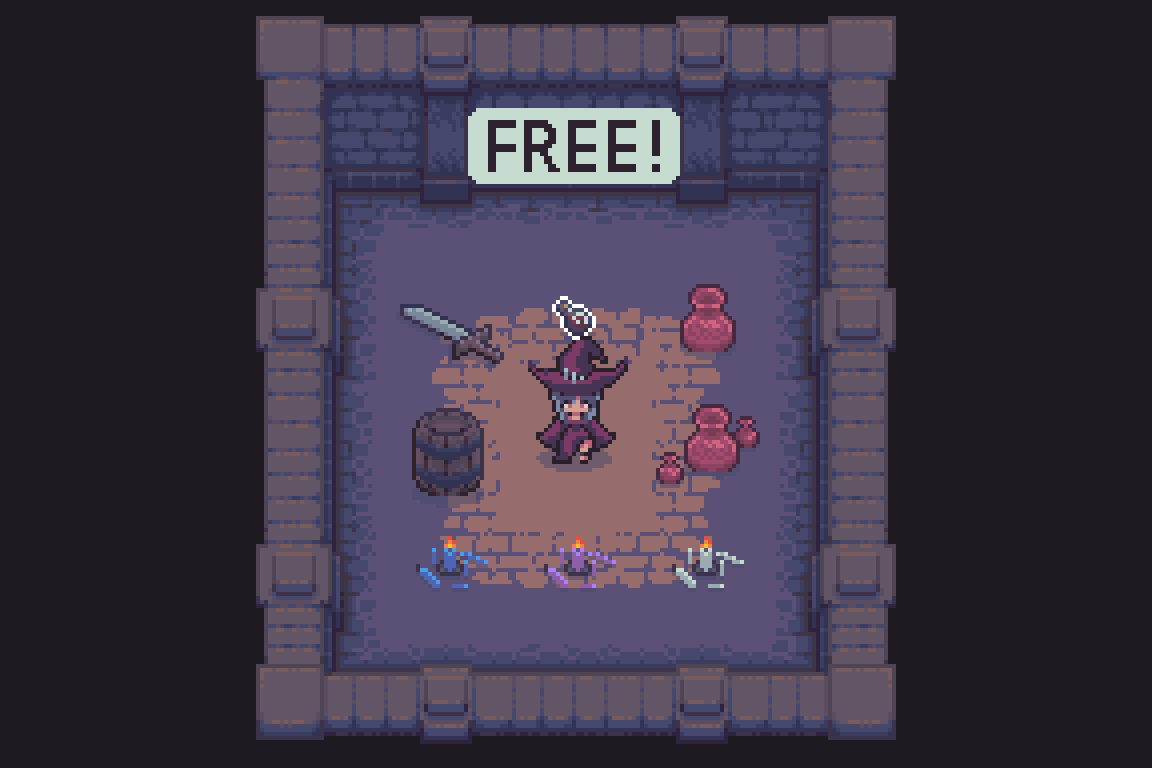 Pixel Dungeon Assets and Tiles by sarpvisuals