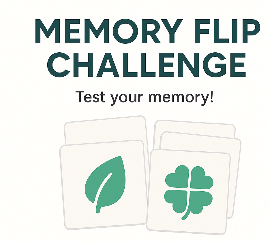 Memory Challenge Flip Cards by MindMatch