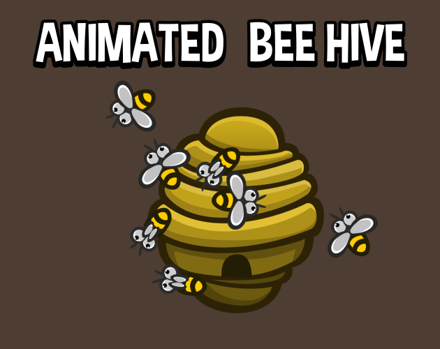 Animated beehive by Robert Brooks - gamedeveloperstudio.com