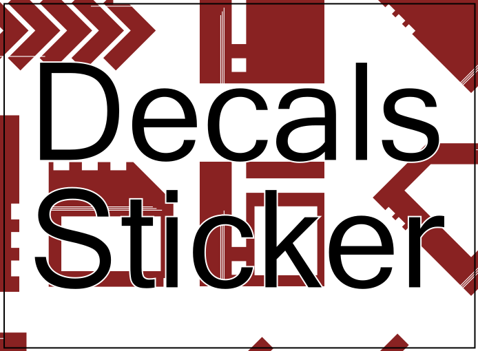 Simple red Decals/Sticker + Icons by Celyanae