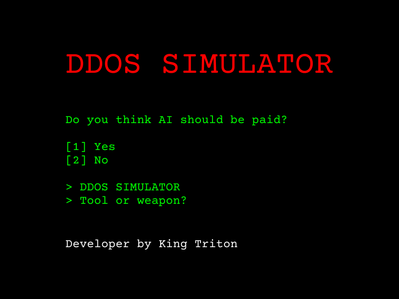 DDOS SIMULATOR - Release! - DDOS Simulator by King Triton