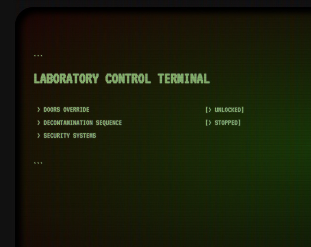 Another Bug Hunt - Scenario 2 - The Lab Controls Terminal by Void Ink