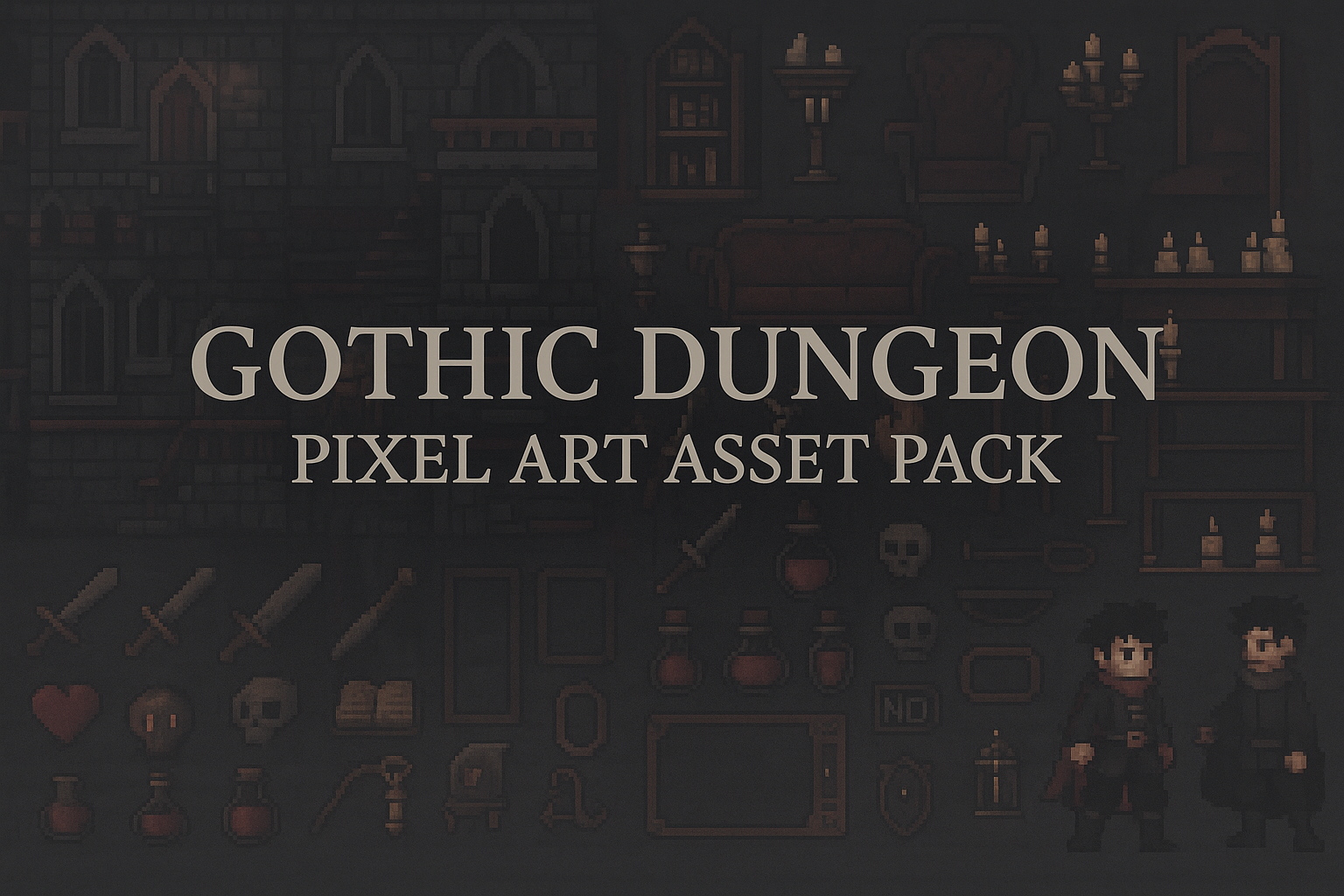 The Hollow Keep – Gothic 32x32 Platformer Asset Pack (Tileset + Icons ...