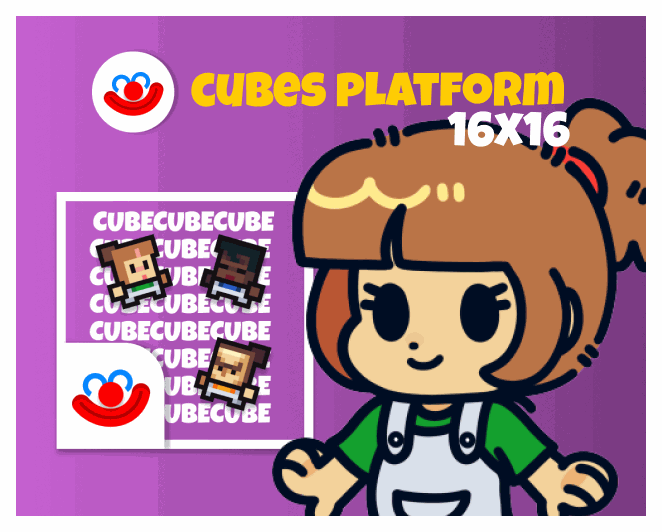 Cubes Platform Character Pack by Mr.Jc
