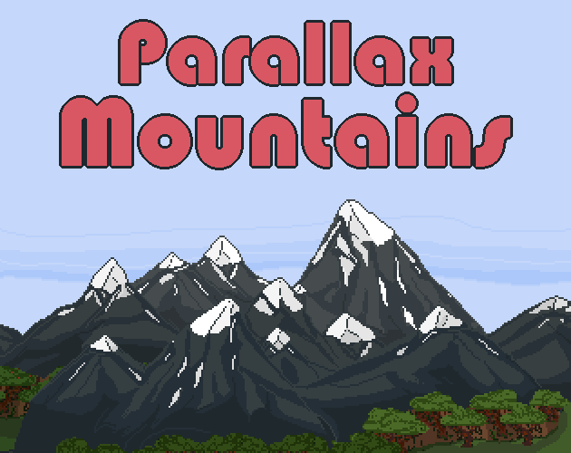 Mountains Parallax Background - Pixel Art by SlowDevelopment