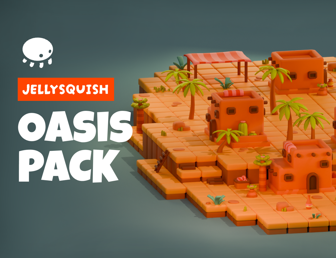 JellySquish - Oasis 3D Assets Pack by JellySquish