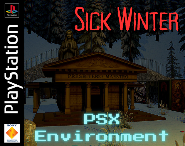 Snowy Village | PS1 Environment by McPato