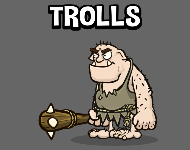 Animated troll by Robert Brooks - gamedeveloperstudio.com