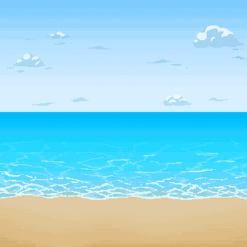 pixel beach gif by zizonzuan