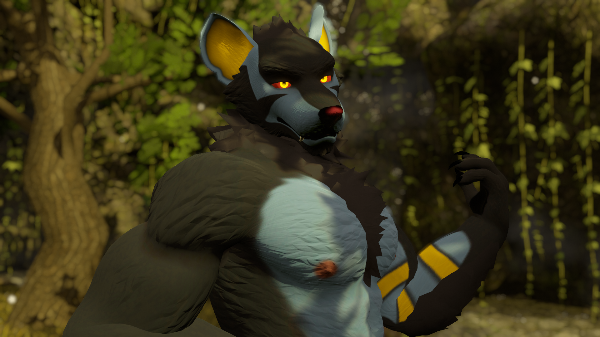 Luxray Wolfman Texture by Dahiras