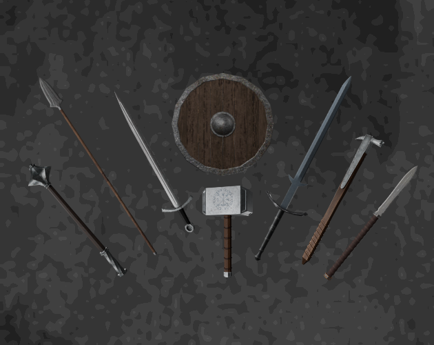 PSX/PS1 Medieval Weapon Pack by lostinputgames