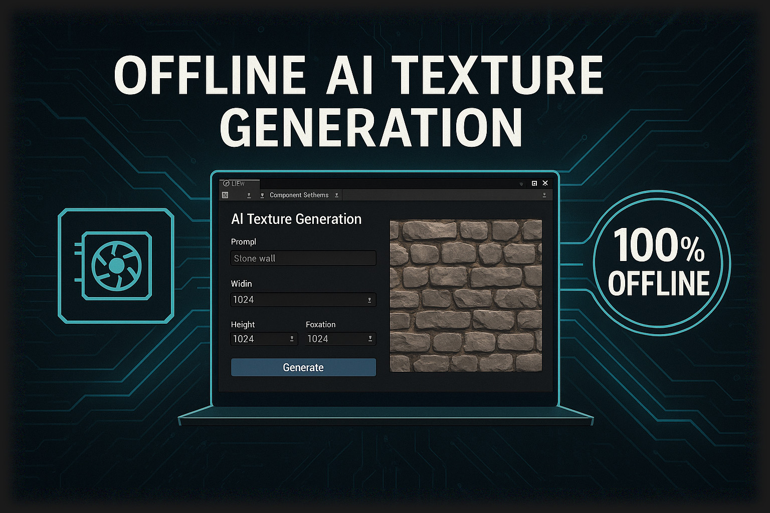 [Unity3D] Offline Seamless AI Texture Generator by Ada Pixel