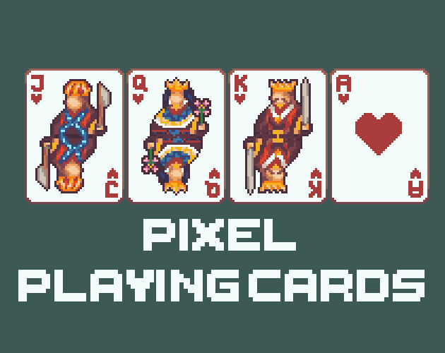 Pixel Playing Cards by SofuAssets