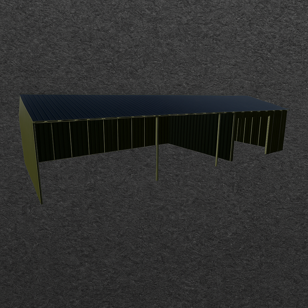 Storage Shed Public Release - FS25 Covered Equitment Shed by NEXGEN MODDING