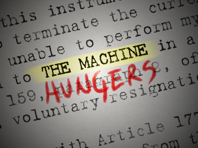 THE MACHINE HUNGERS by Clau, Pao, Pablo Ferrer, Sonoz - Alexander, Palarus