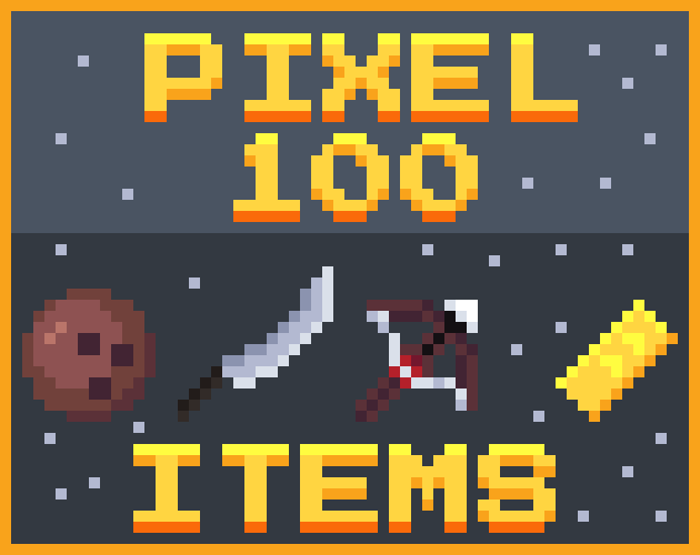 100 Pixel RPG Items by Stojkea