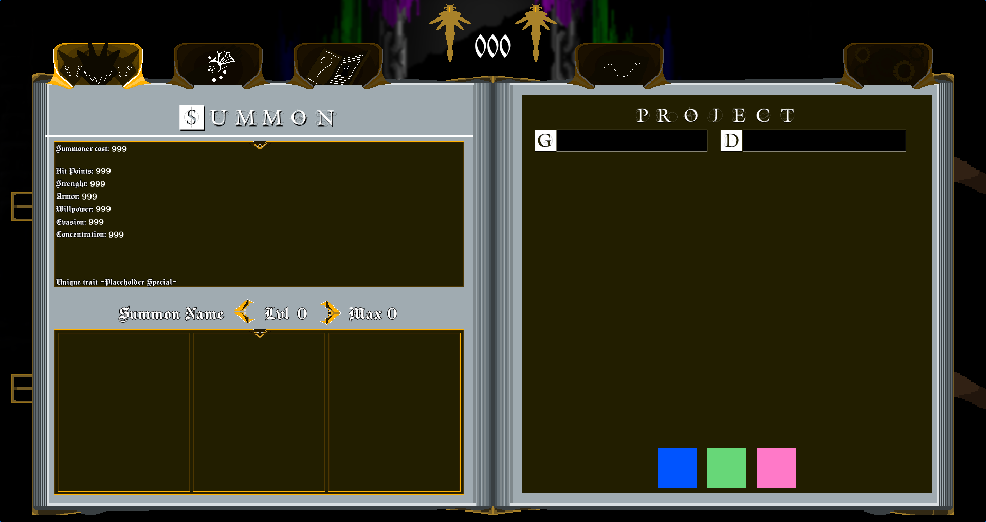 GD project Devlog 001 “The Book! Your Game Menu!” - GD-Project ...
