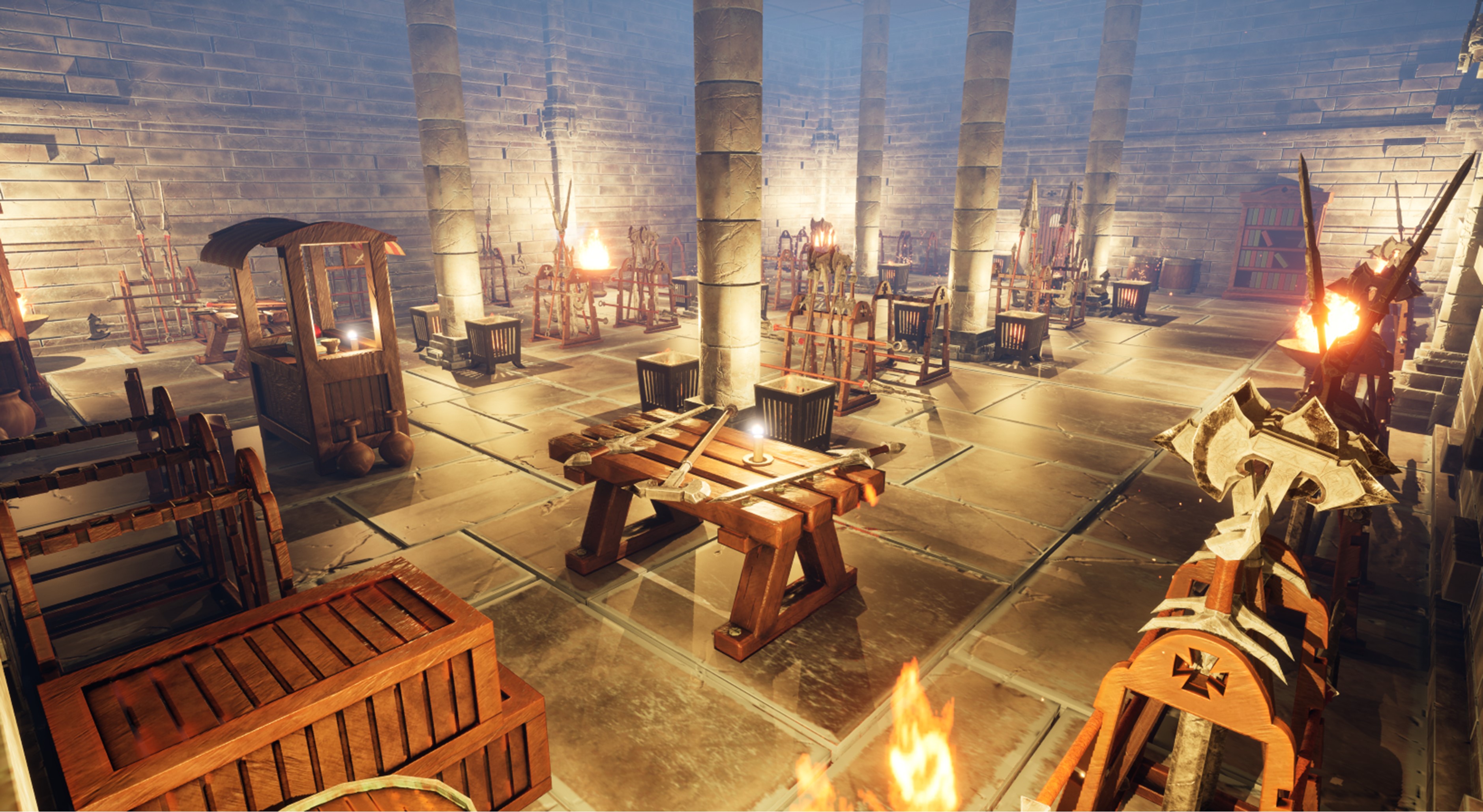 Stylized Dungeon 3D Environment Level by cobragamesassets