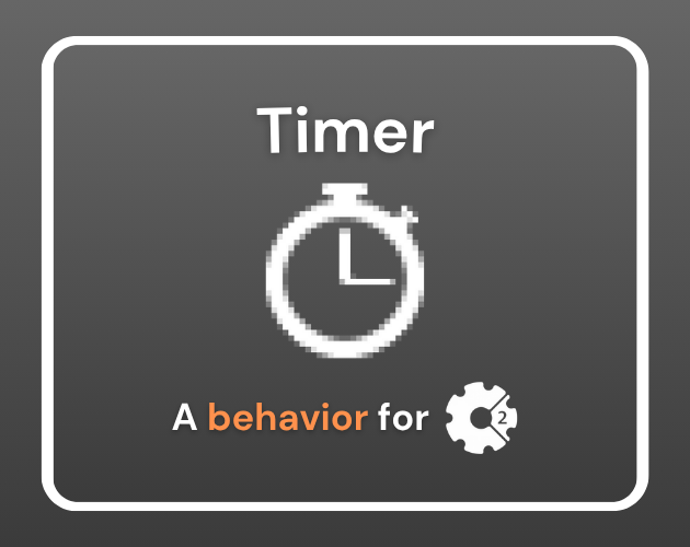 Timer (Construct 2 Addon) by skwp