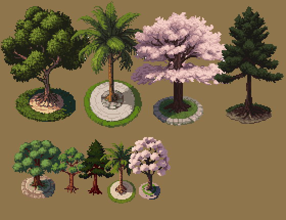 64x64 / 128x128 Tree Pack by Phealrope