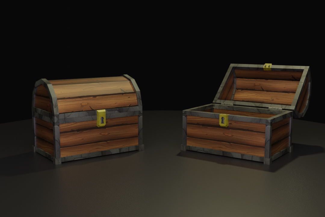 3D Low Poly Chest [UPDATED] by 3Darknight