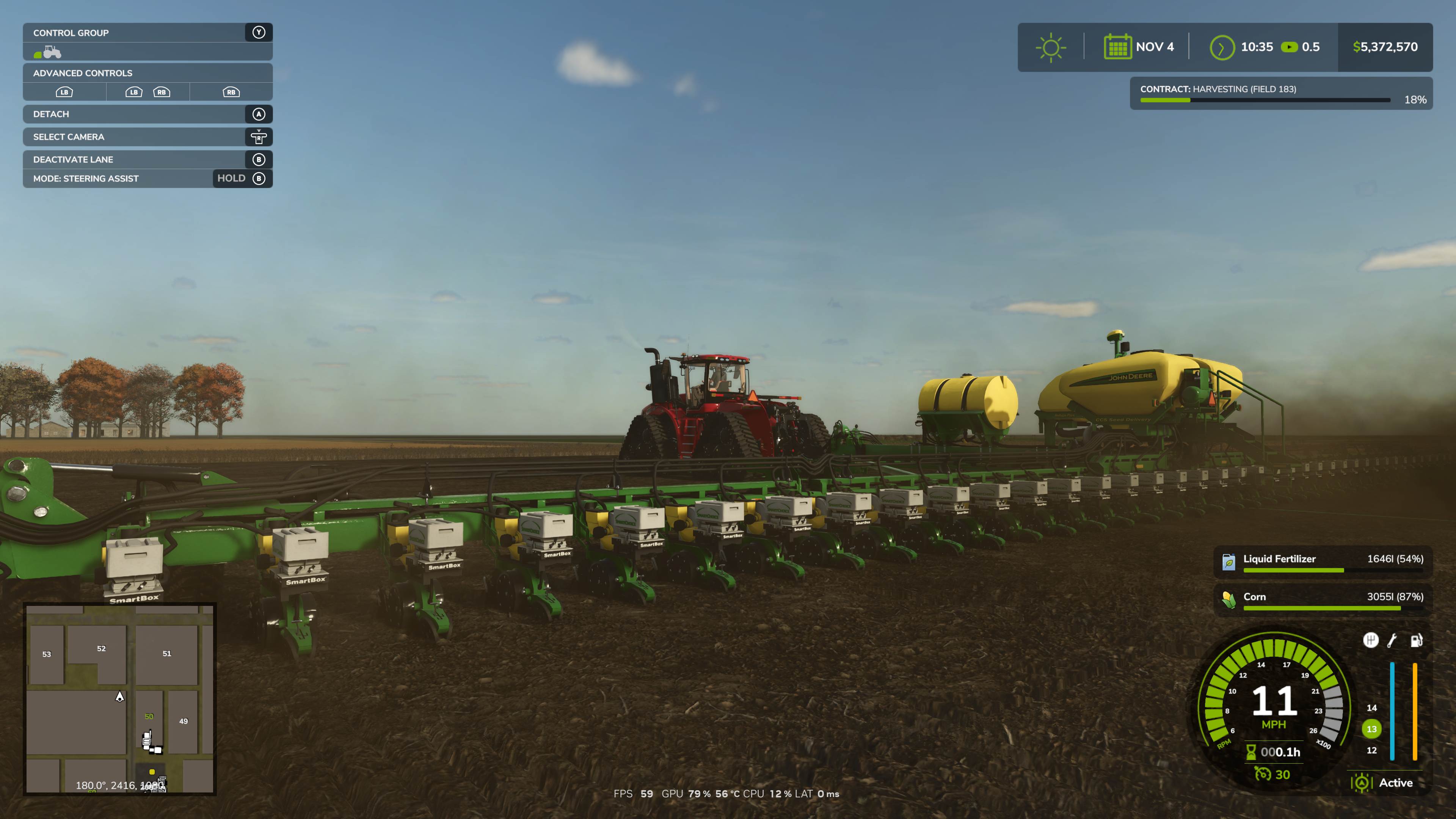 John Deere DB120 planter by B13mods
