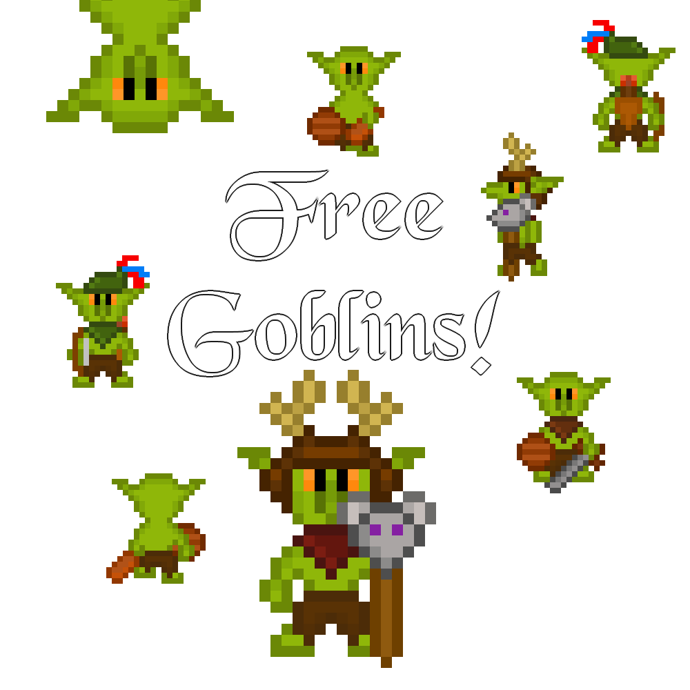 Free Pixel Art Goblins by Magicae! Games
