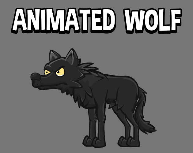 Animated wolf by Robert Brooks - gamedeveloperstudio.com