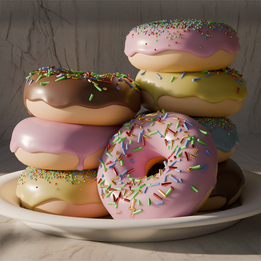 3D Models of Donuts by Iris
