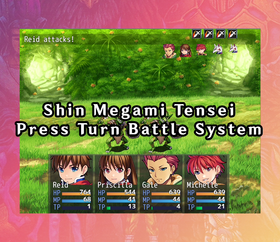 Shin Megami Tensei - Press Turn Battle System - RPG Maker MZ Plugin by ...