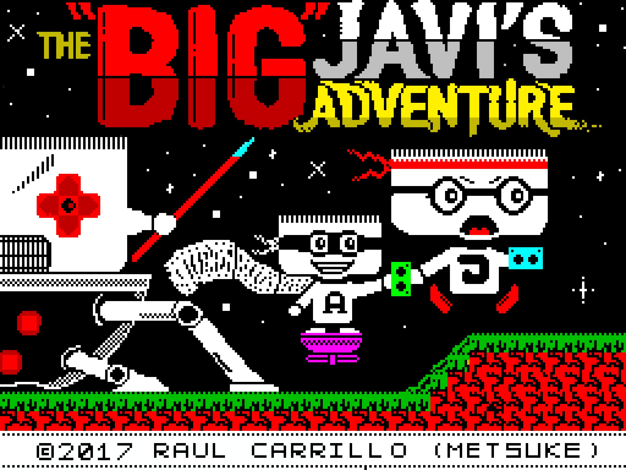 The Big Javi's Adventure (ZX Specturm - 2017) by Raúl Carrillo aka metsuke