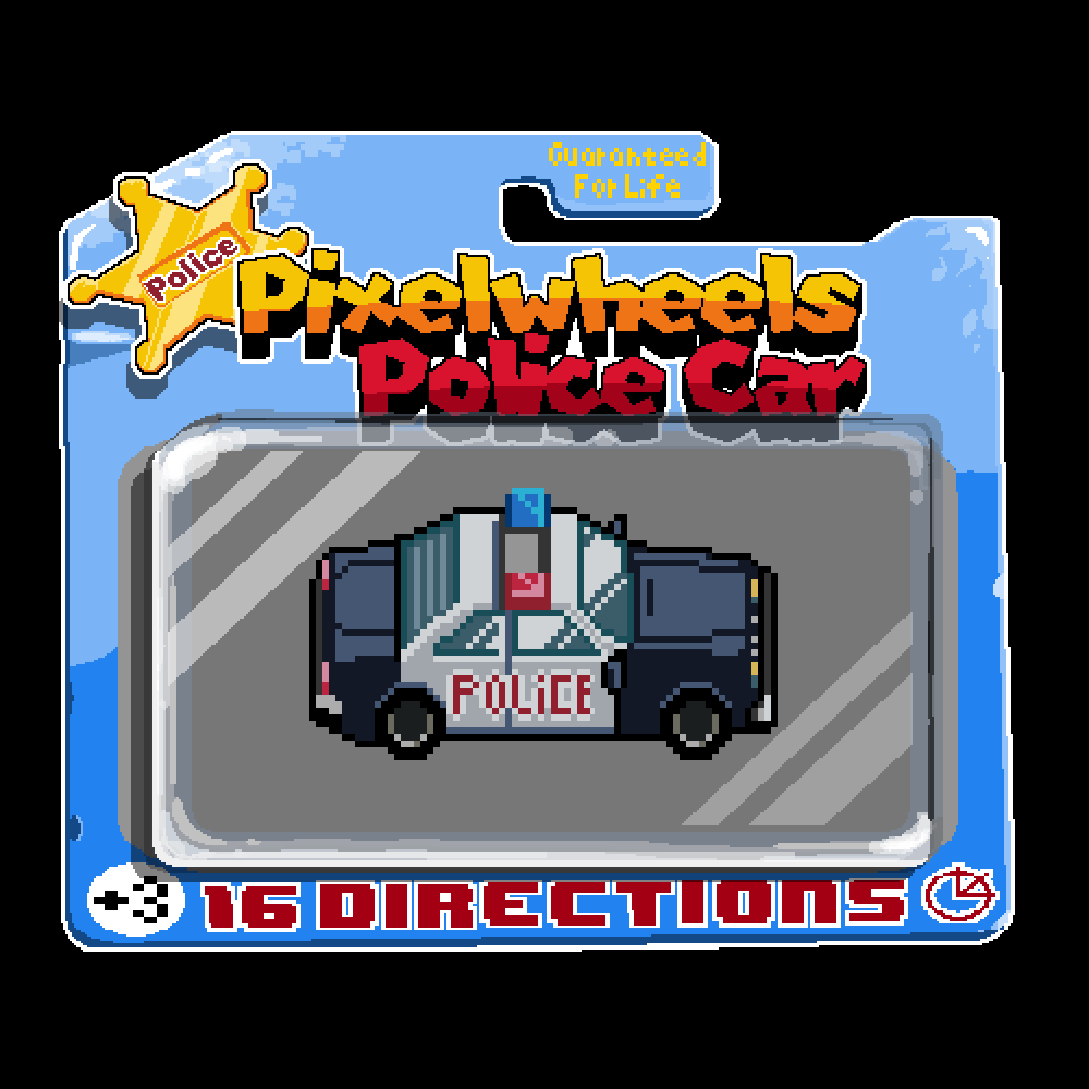 PixelWheels Police Car (pixel art car) by @pixel_Salvaje