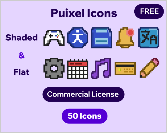 Puixel Icons - 16x16 - UI Icons by Schemepixel