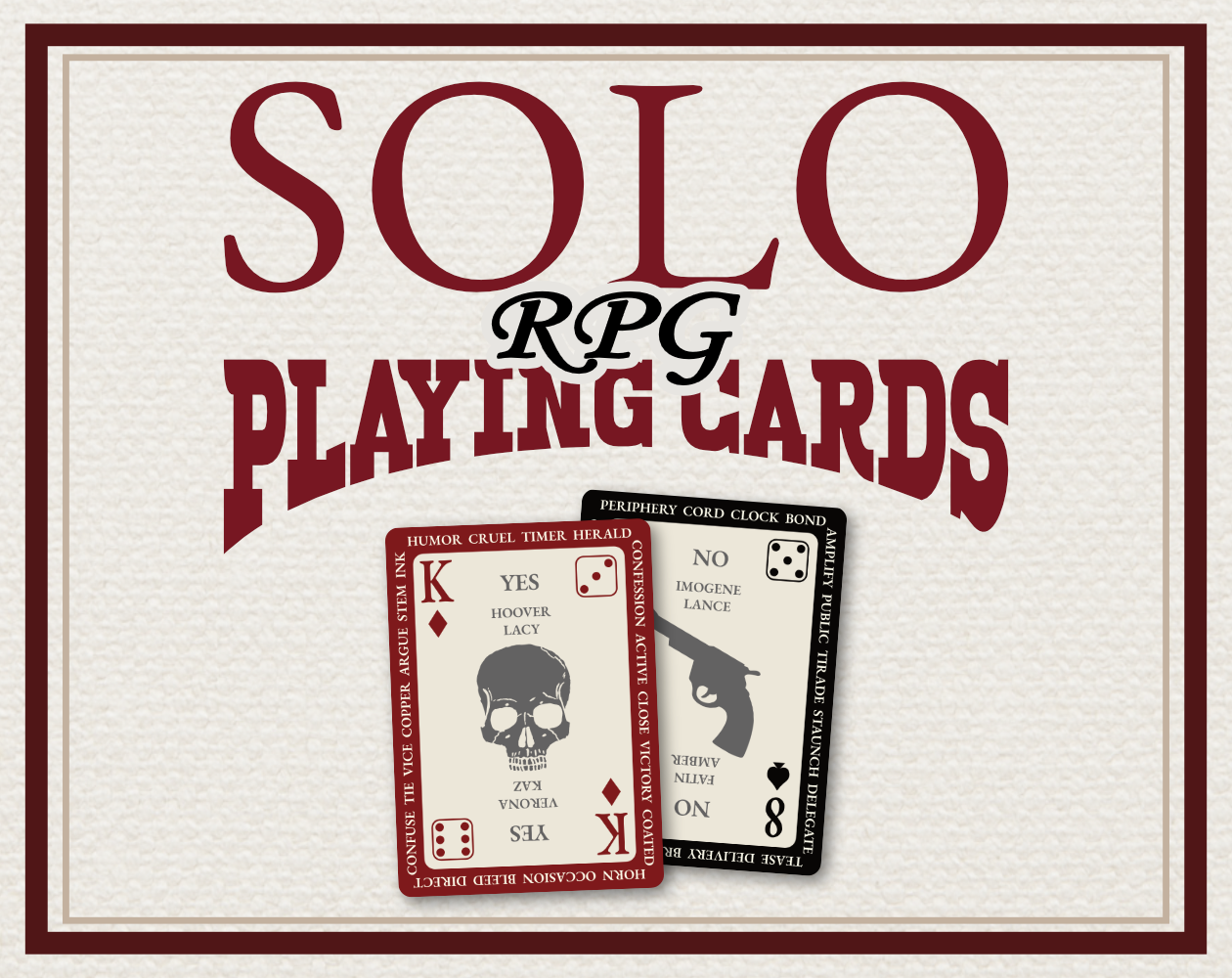 Solo RPG Playing Cards by The Ravensridge Press