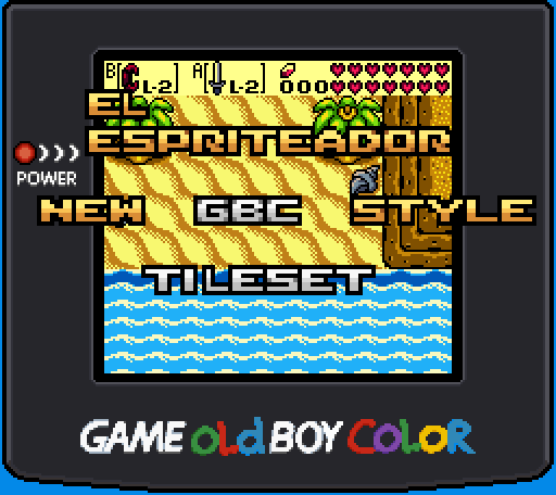 RPG GBC Style Tileset by El Espriteador