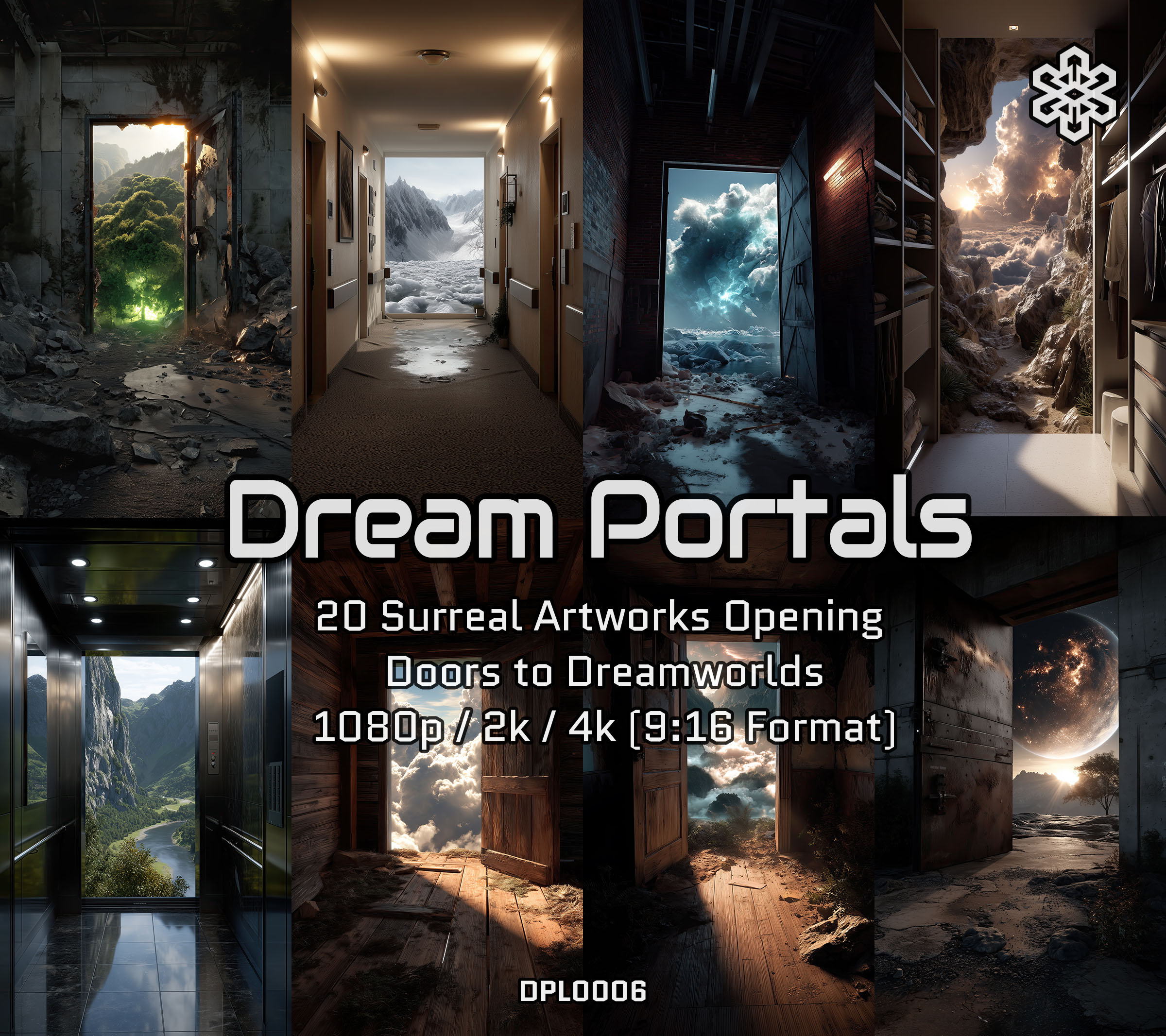 Dream Portals – 20 Surreal Gateway Images in Vertical Format by Digital Prophecy Lab