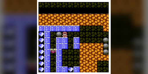 Pixel Boulder Game by jordymoos