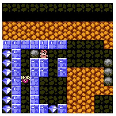 Pixel Boulder Game by jordymoos