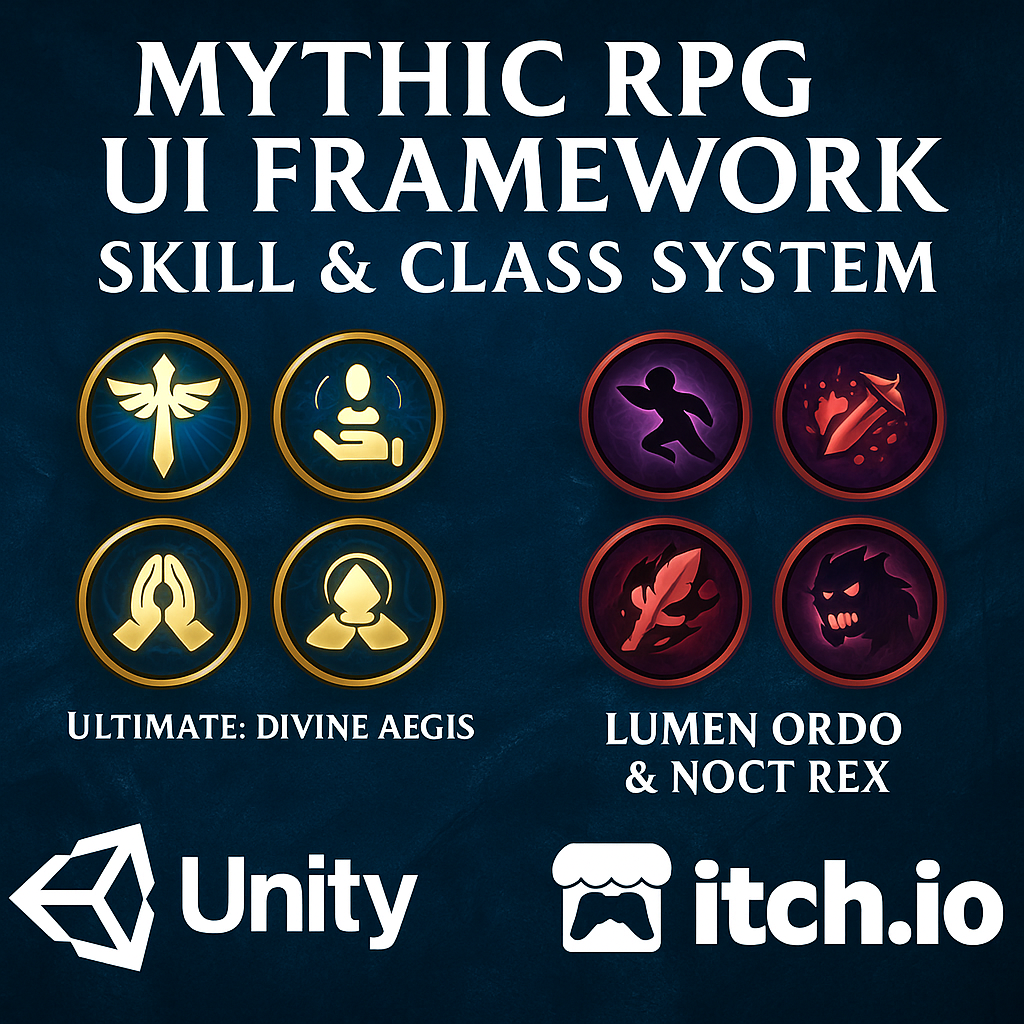 Mythic RPG UI Framework (Unity) by xorwns0