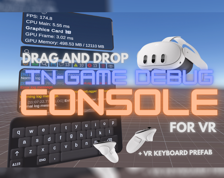 In-game Debug Console for VR (Unity Asset) by Cambridge Games